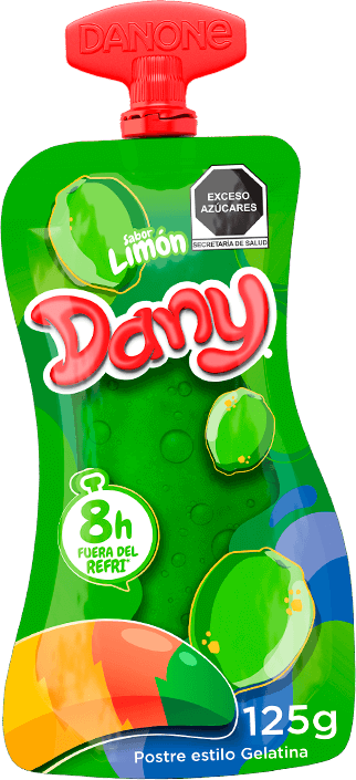 Lleva a Todos Lados Gelatina Dany Xprim de Fresa, Piña y Uva